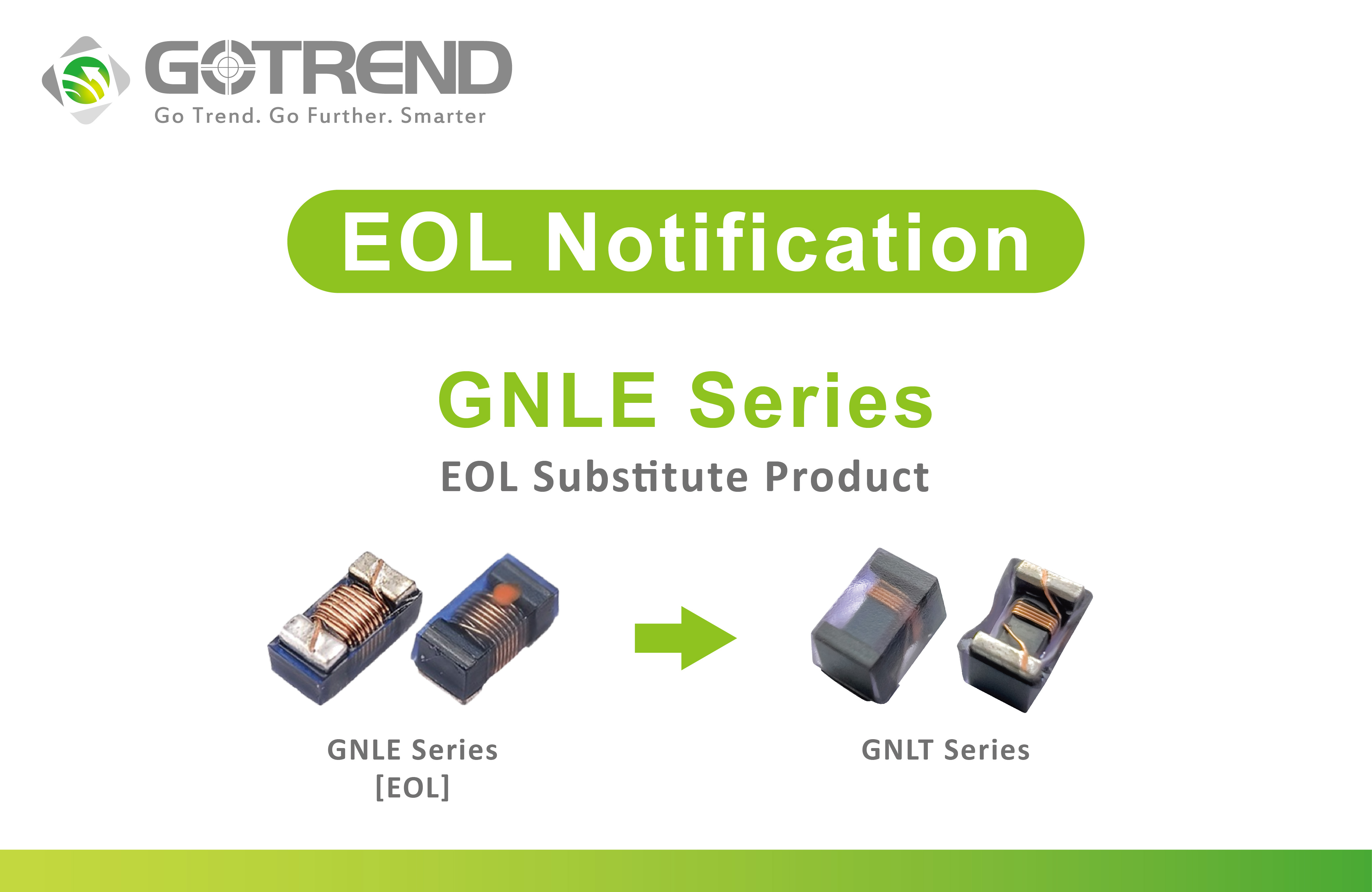 【EOL Notification】產品停產通知GNLE3225P-SERIES | GOTREND 高創科技-專業電感製造商、電感設計公司
